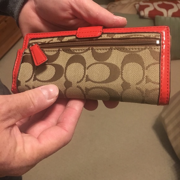 Coach | Bags | Coach Purse And Wallet Burnt Orange | Poshmark